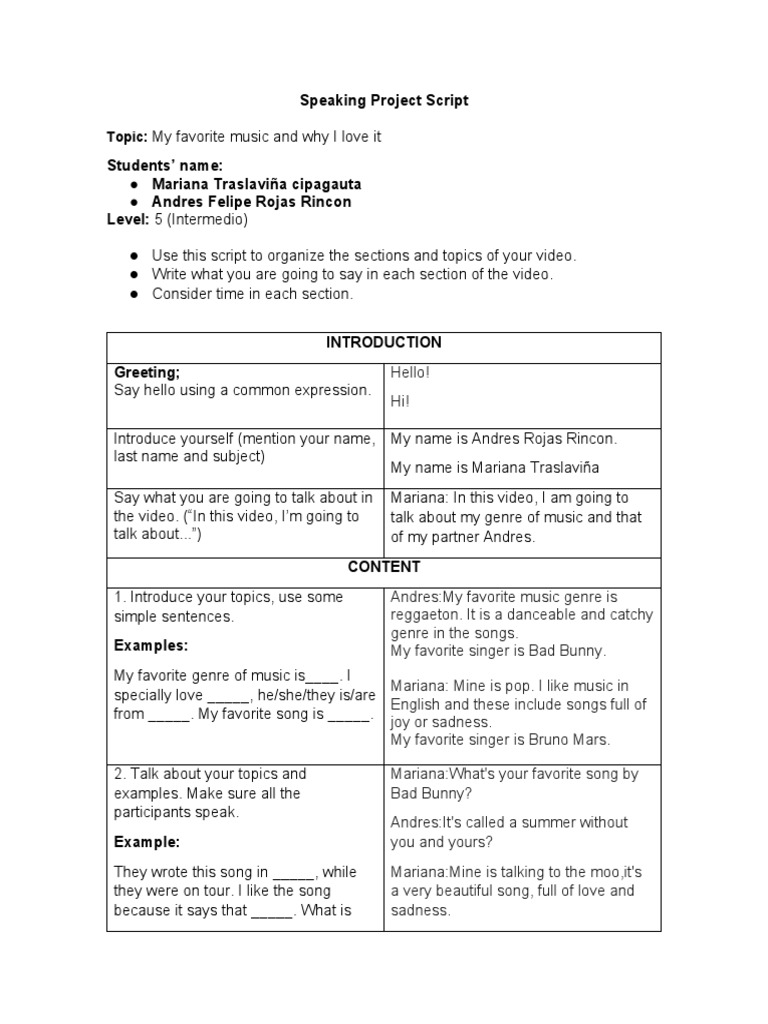 Project - Script - Format - Level - 5 - Laura - Flórez-1 - 1075198717 ...