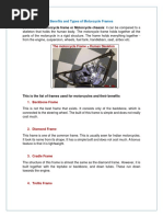 Types of Motorcycle Frames Explained | PDF | Motorcycling | Transport