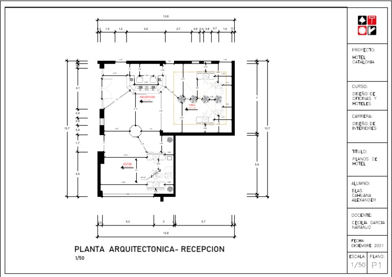 Recepción en Planta Arquitectónica | PDF | Miami | Miami Dade County