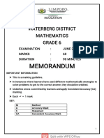 CSM Grade 6 Investigation Term 22024 | PDF | Pattern | Numbers
