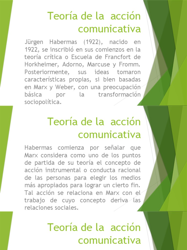Teoría De La Acción Comunicativa Habermas Pdf Jürgen Habermas