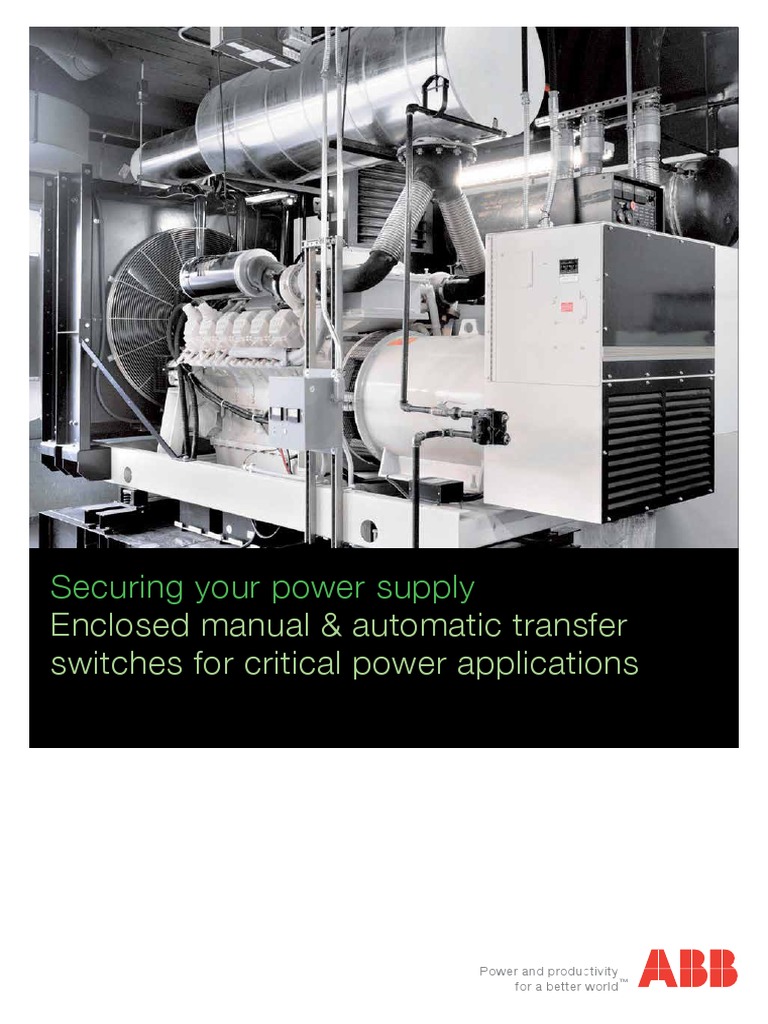 ABB ATS Brochure V 10-2 LR | PDF | Switch | Power Supply