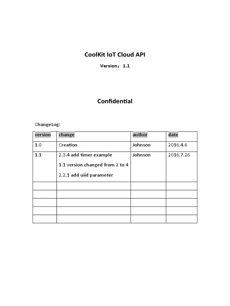 CoolKit IoT Cloud API | Download Free PDF | Hypertext Transfer Protocol | Parameter (Computer ...