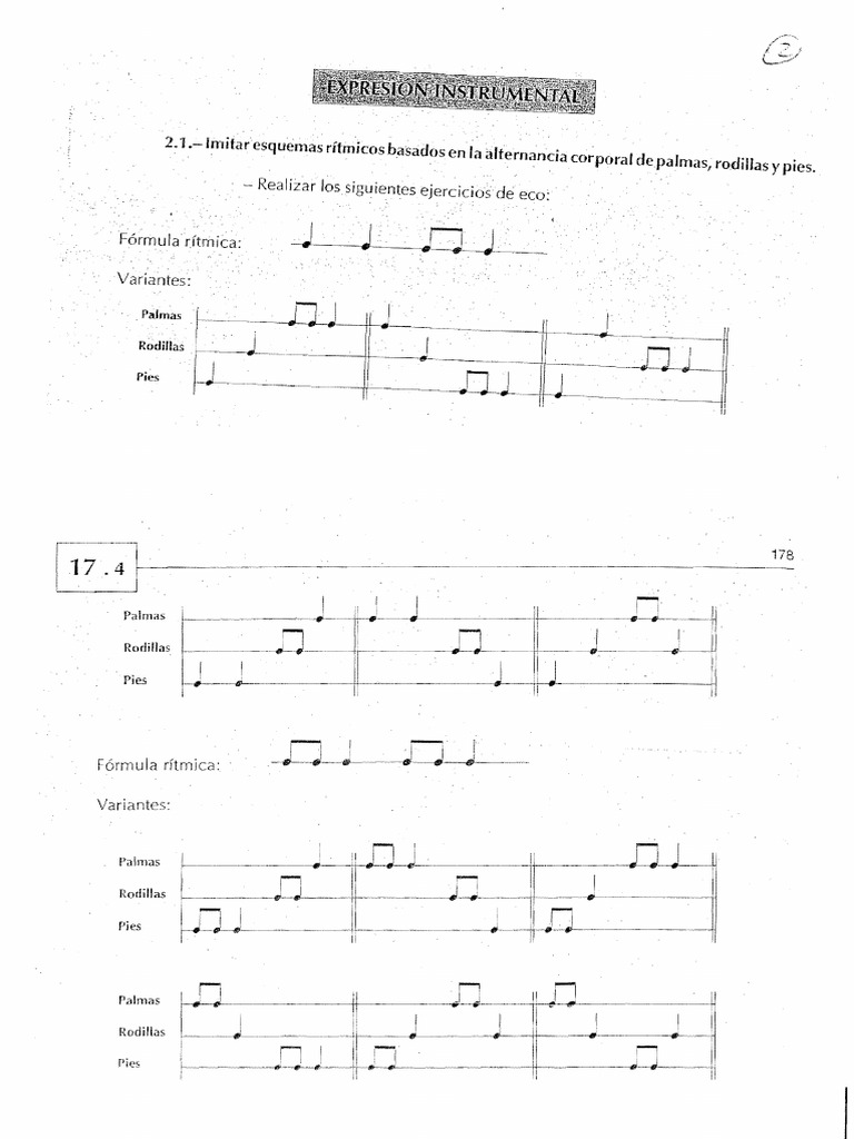 Algunos Ejercicios de Ritmo | PDF