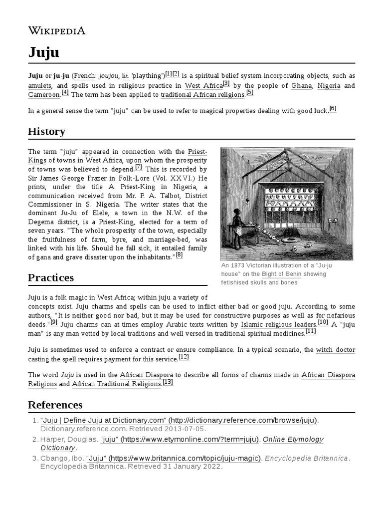 An Overview of Juju, a Spiritual Belief System and Folk Magic Practice ...