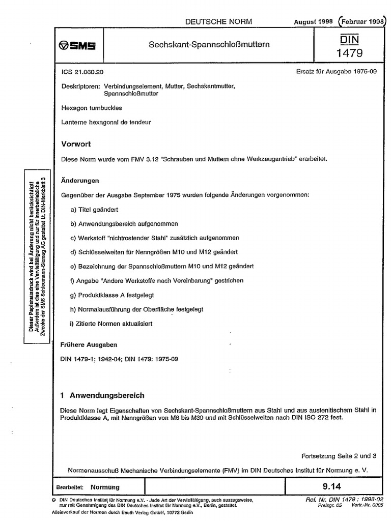 Din 1479 | PDF
