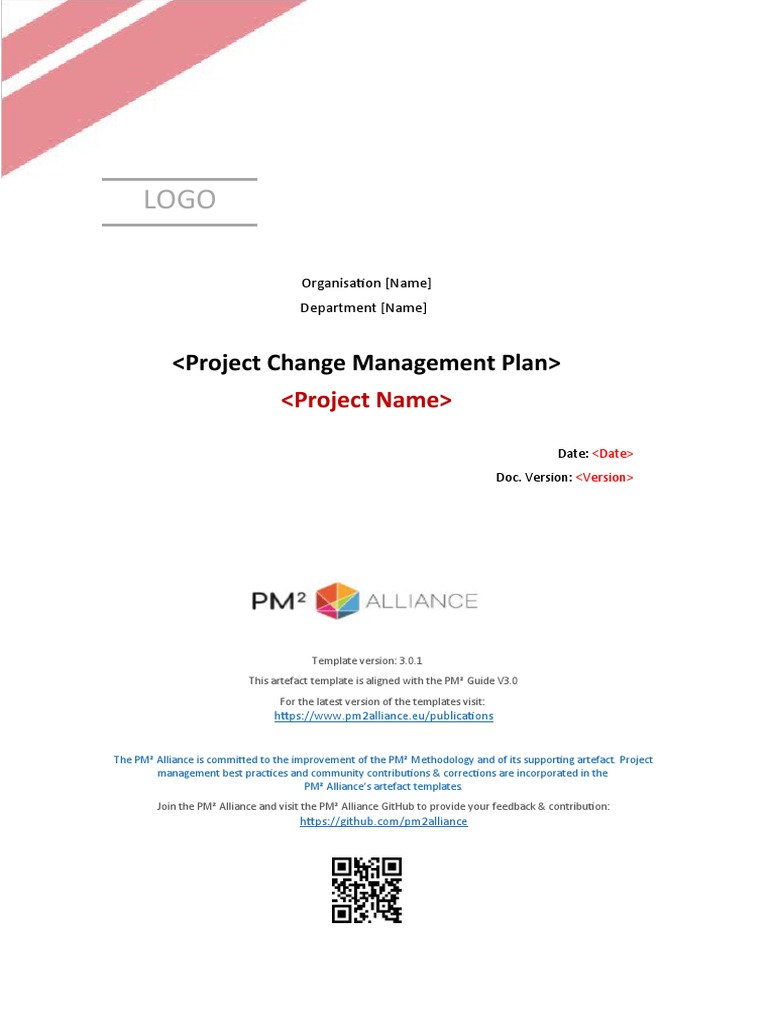 Project Change Management Plan Template | PDF | Risk | Project Management