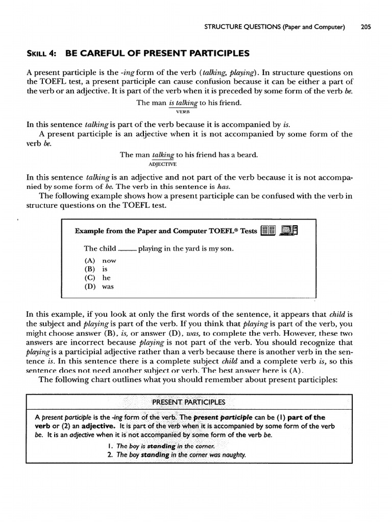 Toefl Structure Skill 4-5 | PDF