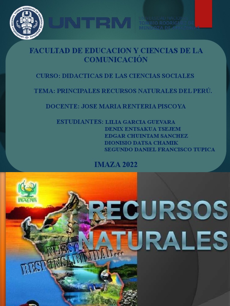 Recursos Naturales del Perú | PDF | Perú | Agricultura