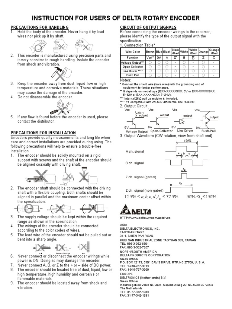encoder_Manual | PDF | Electricity | Electrical Engineering