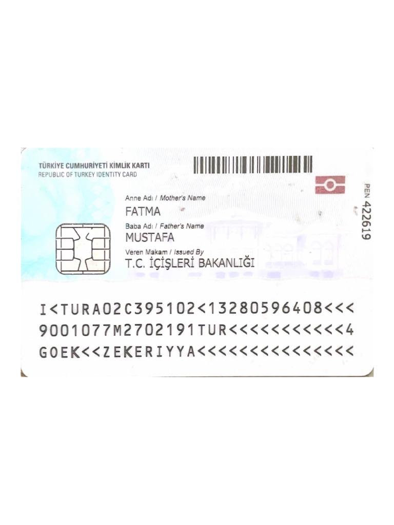 Republic of Turkey Identity Card | PDF