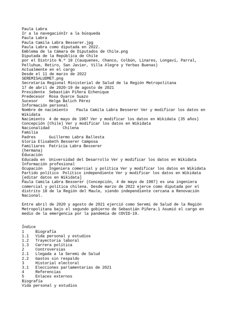 Paula Pdf Wikipedia Chile