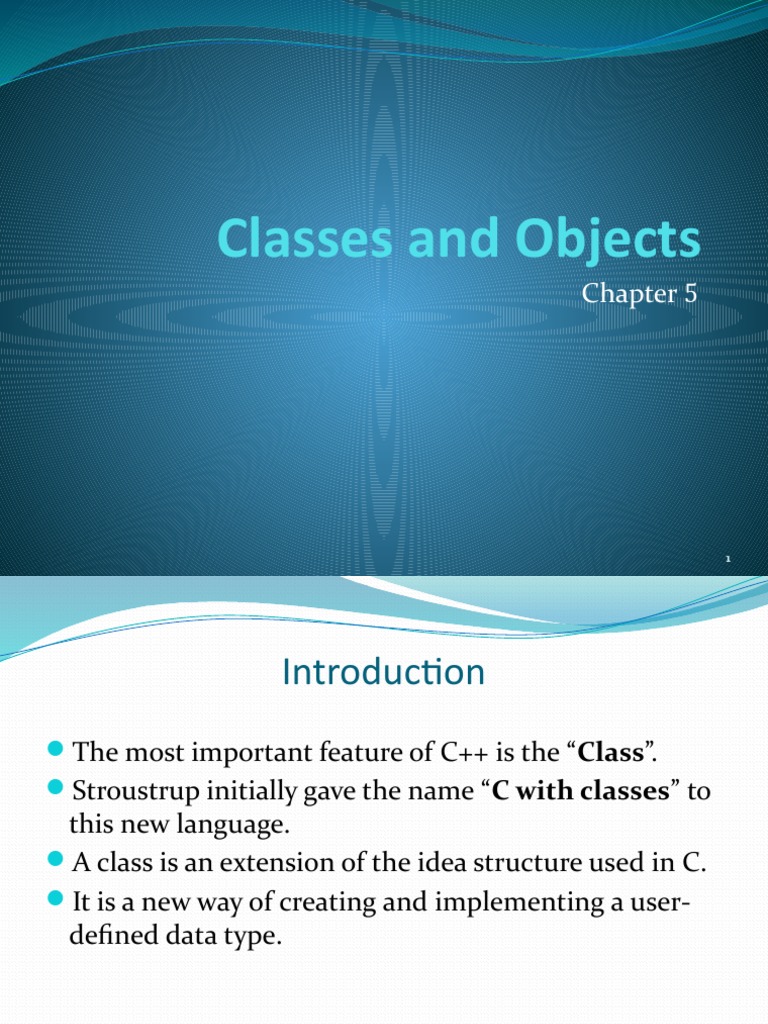 Chapter 5 | PDF | Class (Computer Programming) | Subroutine