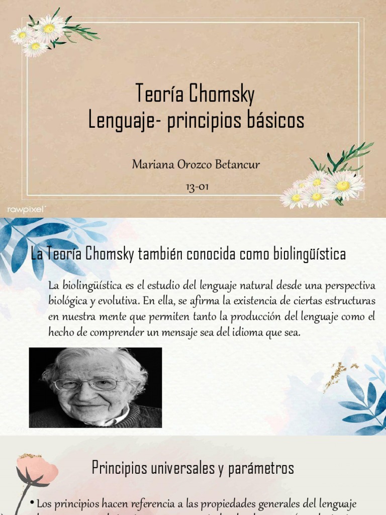 Teoría Chomsky | PDF