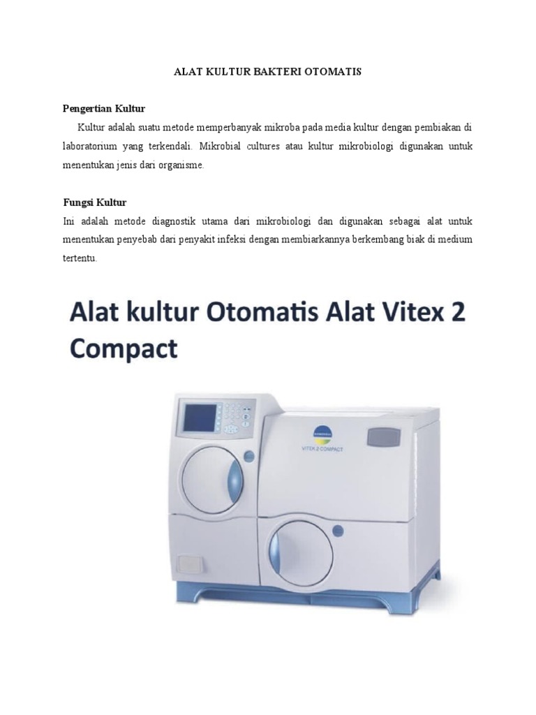 Alat Kultur Bakteri Otomatis (2) - 1 | PDF