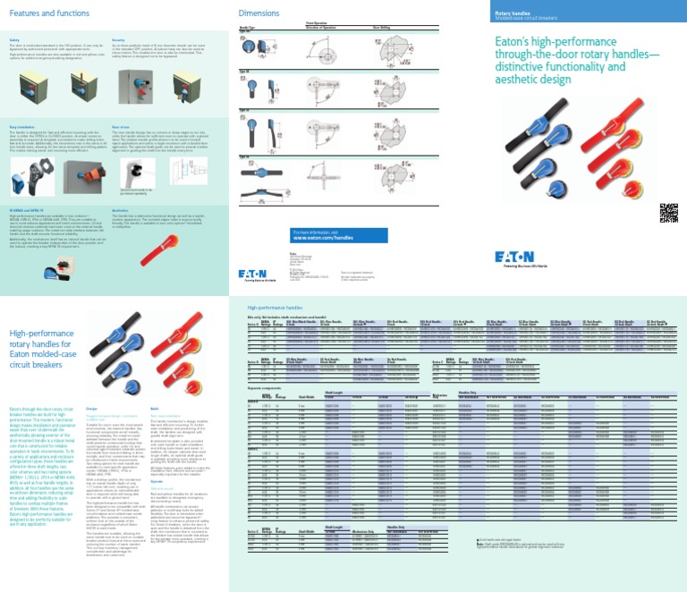 Eaton's High-Performance Through-The-Door Rotary Handles - Distinctive ...