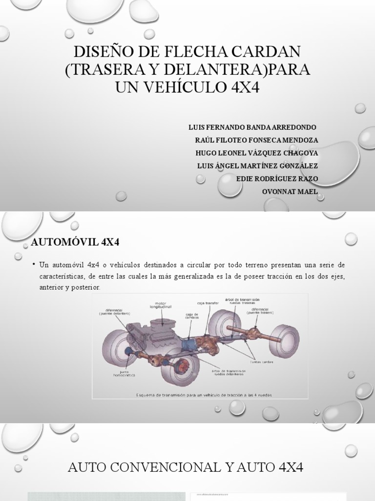 Diseño de Una Flecha Cardan para Un Vehículo | PDF | Eje | Física ...