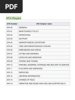 ATA Chapters Aircraft General: ATA Number ATA Name | PDF