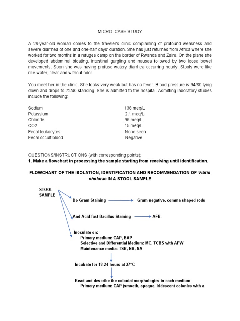 Microbiology Case Study | PDF | Growth Medium | Bacteria
