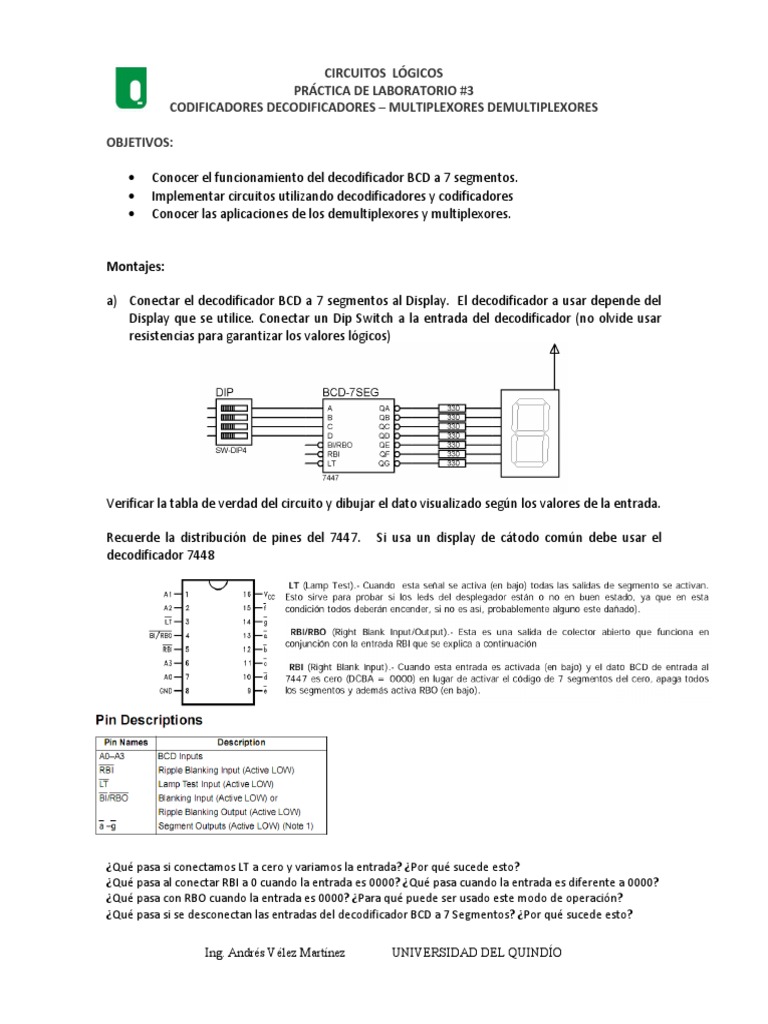 Codificadores y Decodificadores en Circuitos | PDF | Ciencias de la ...