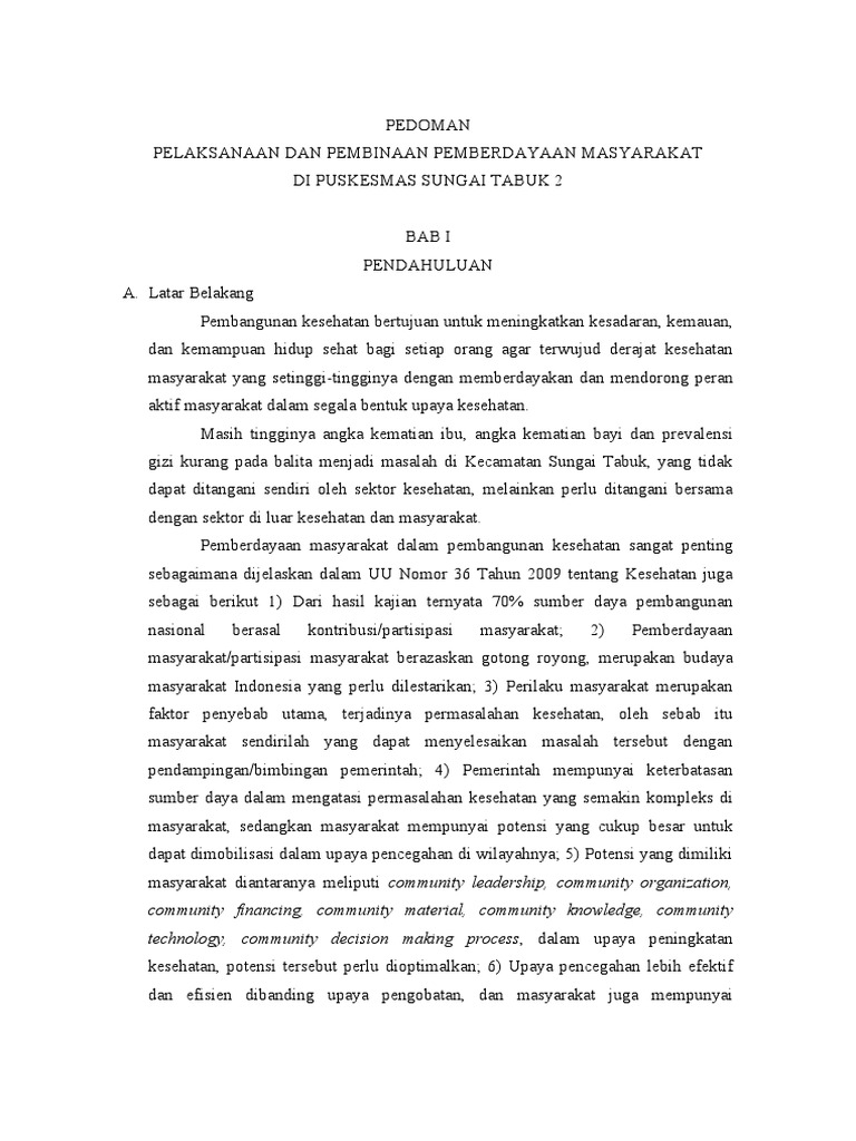 Contoh Pedoman | PDF