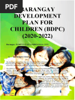BCPC Action Plan 2025 | PDF | Human Life Stages
