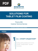 Roquette Pharma Oral Dosage BROCHURE LYCATAB Pregelatinised Maize ...