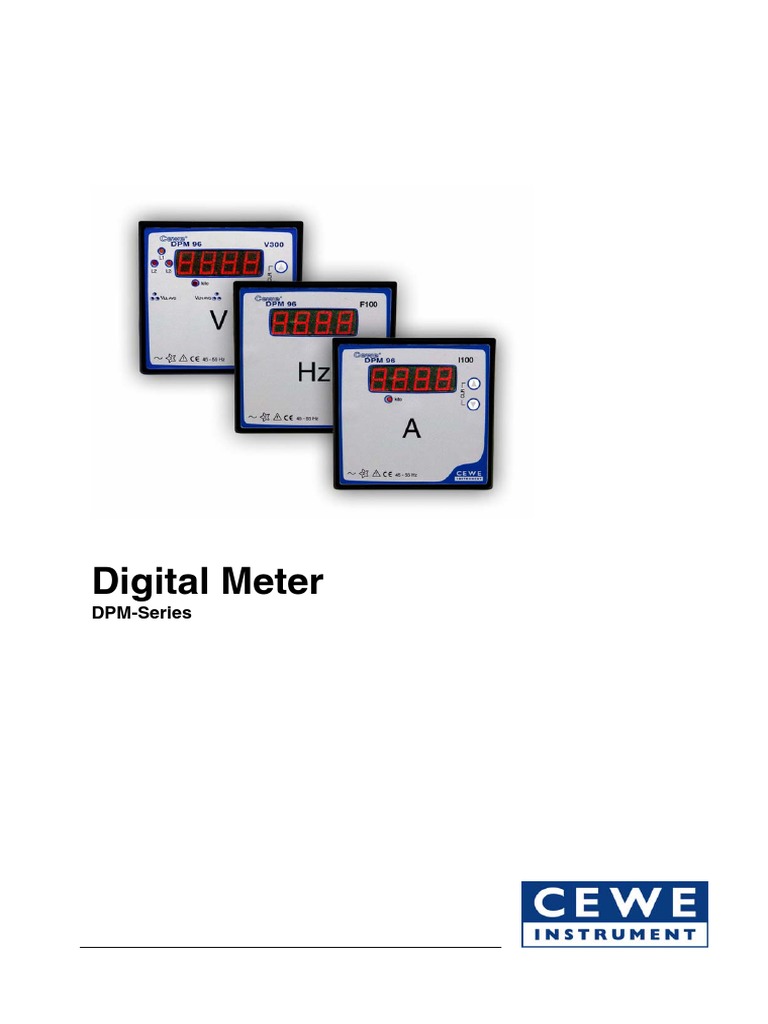 Dpm Series Brochure Pdf Alternating Current Voltage