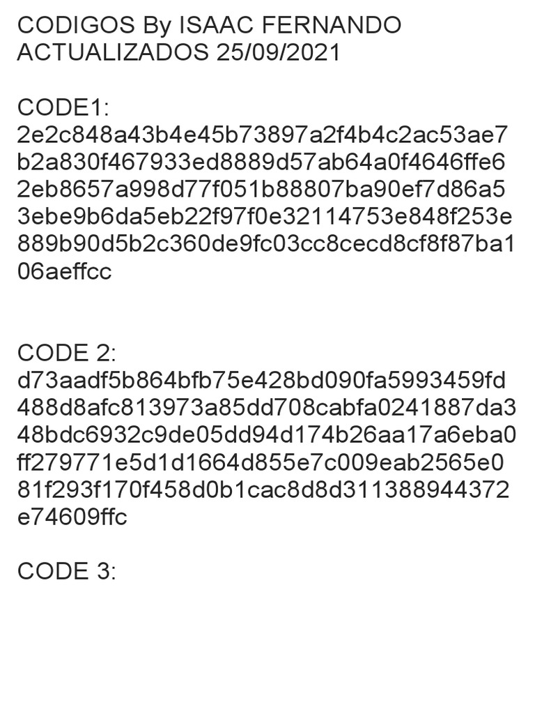 CODIGOS | PDF | Informática