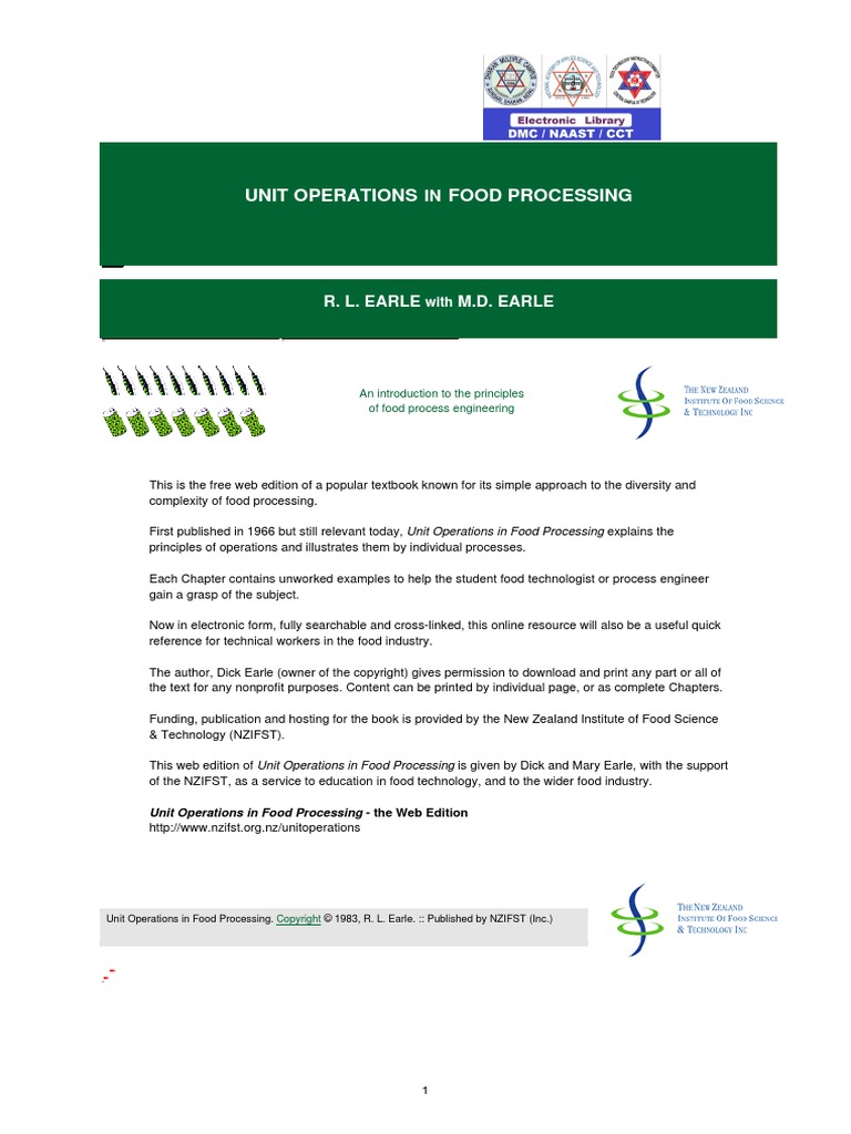 Unit Operations in Food Processing | PDF | Crystallization | Humidity