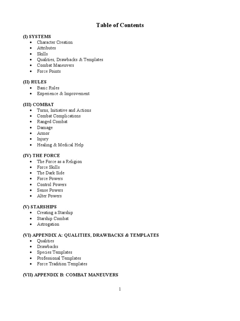 Star Wars Unisystem Player's Guide | PDF | The Force (Star Wars) | Self ...