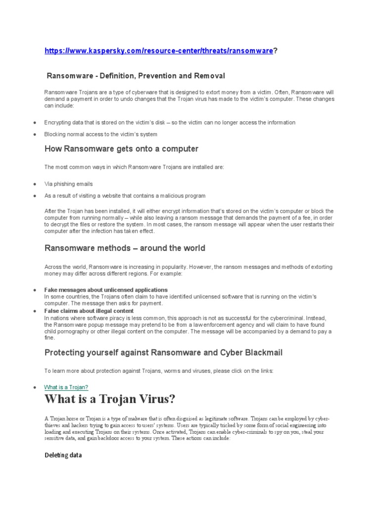 Ransomware | PDF | Ransomware | Computer Virus