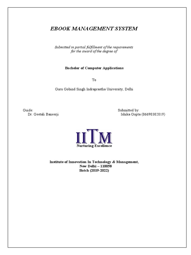 Ebook Management System | PDF | Internet & Web | World Wide Web