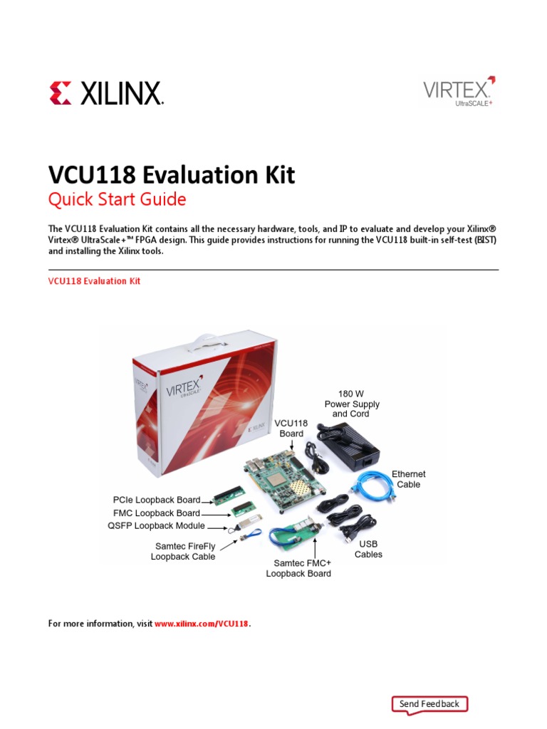 VCU118 Evaluation Kit: Quick Start Guide | PDF | Field Programmable Gate Array | Electrical ...