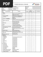 Form Inspeksi Excavator | PDF