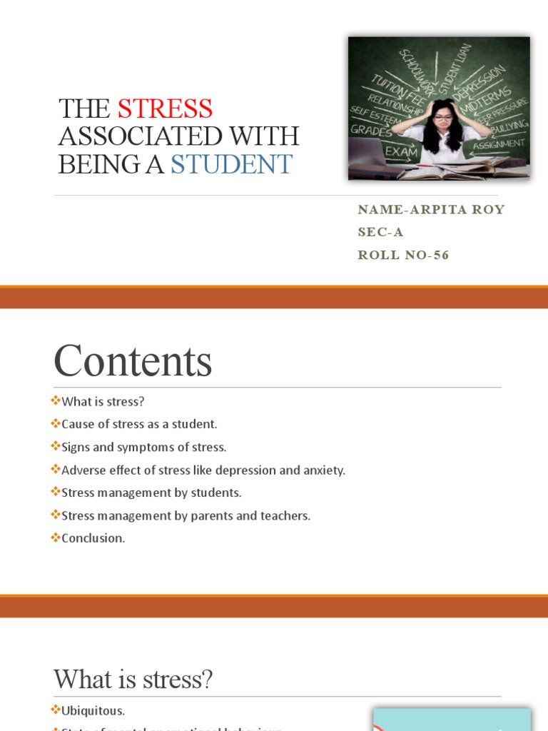 The Stress Associated With Being A Student | PDF