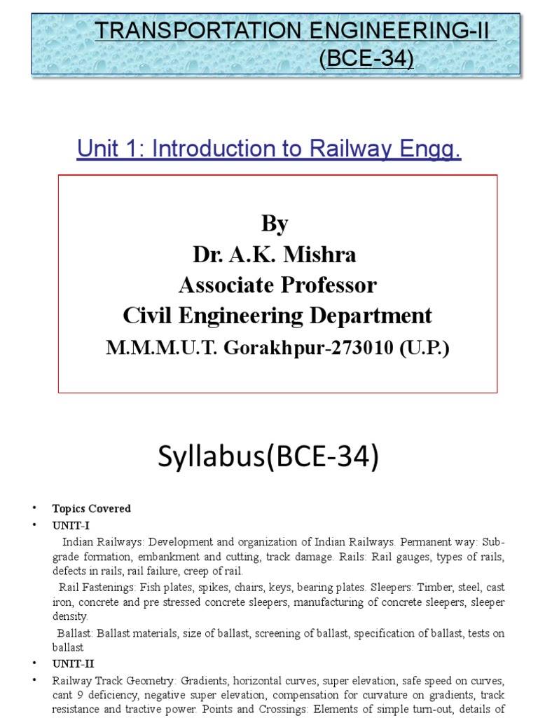 TRANSPORTATION ENGINEERING-II NOTES | PDF | Transport Infrastructure ...