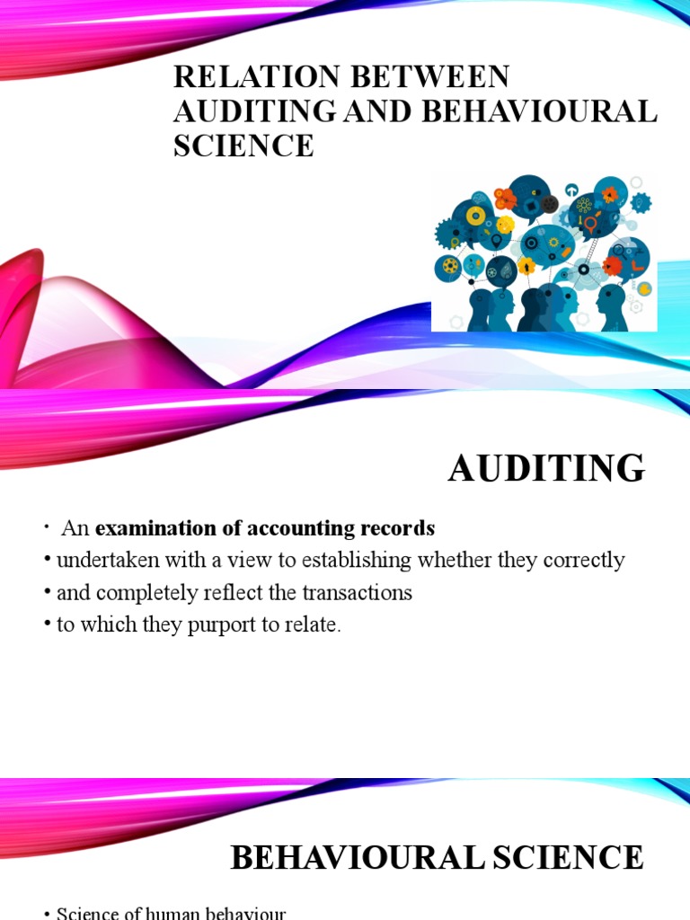 Relation Between Auditing and Behavioural Science | PDF | Audit | Behavior