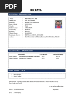 Simple Biodata Format | PDF