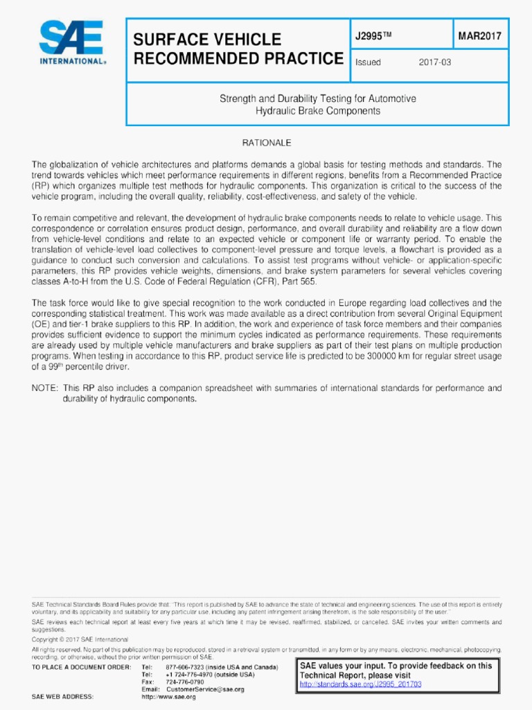 Sae J2995-2017 | PDF