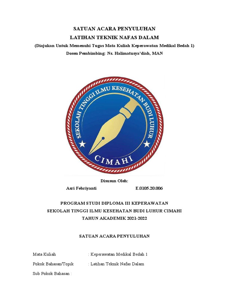 SAP KMB 1 Melati - Asri Febriyanti | PDF