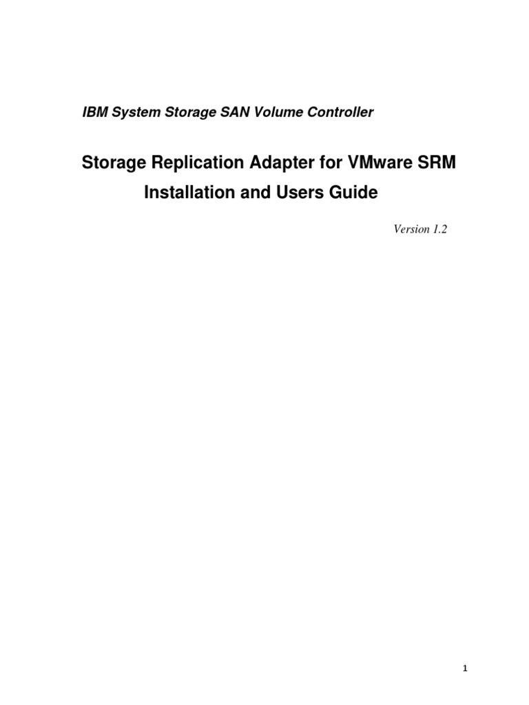 IBM-SVC-SRA Installation and Users Guide - v12 | PDF | Installation (Computer Programs ...