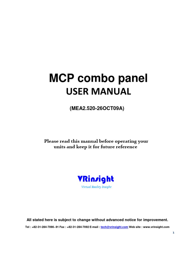 Manual MCP Combo (En) | PDF | Transponder (Aeronautics) | Usb
