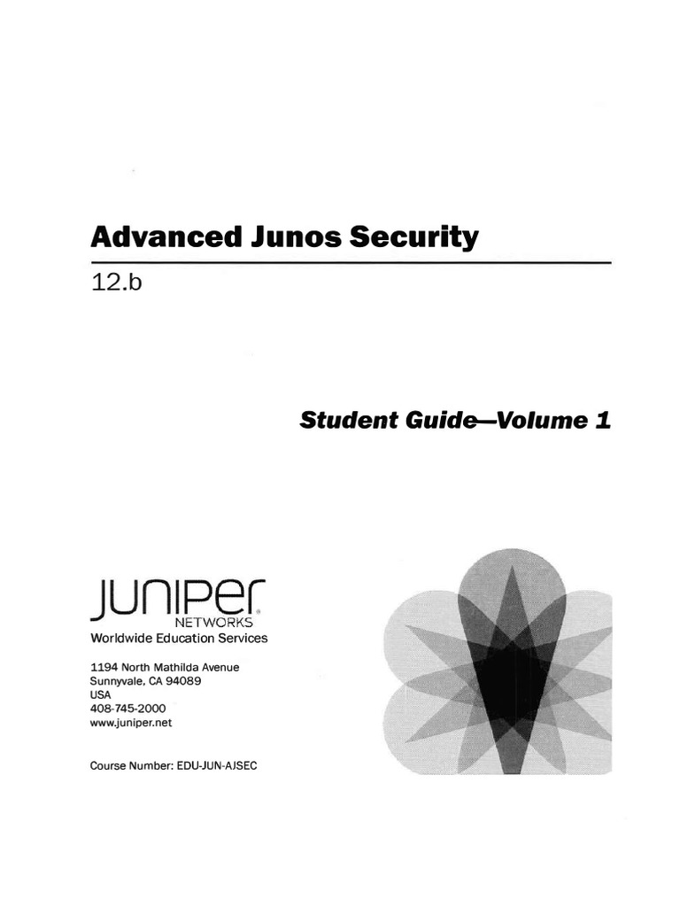 Advanced Junos Security | PDF | Virtual Private Network | Computer Network