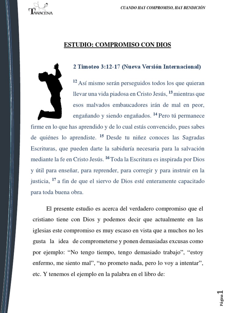 Tema Compromiso Con Dios | PDF | Cristo (título) | Jesús