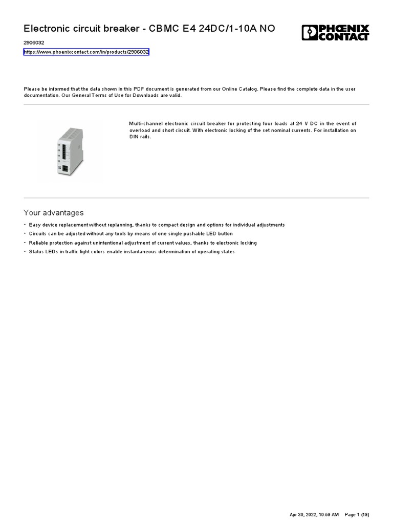 24VDC PS Distribution-2906032 | PDF | Power Supply | Electrical Network