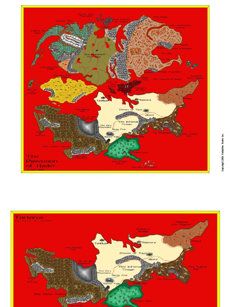 Rifts - Dimension Book 10 - Hades - Maps | PDF