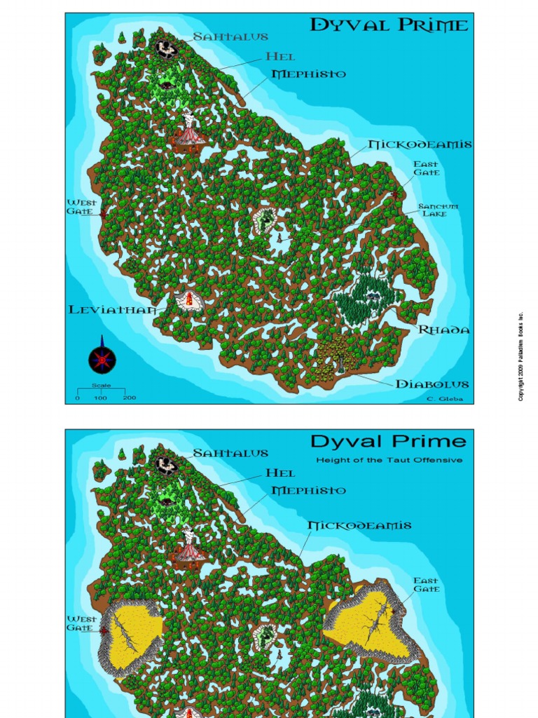 Rifts - Dimension Book 11 - Dyval - Maps | PDF