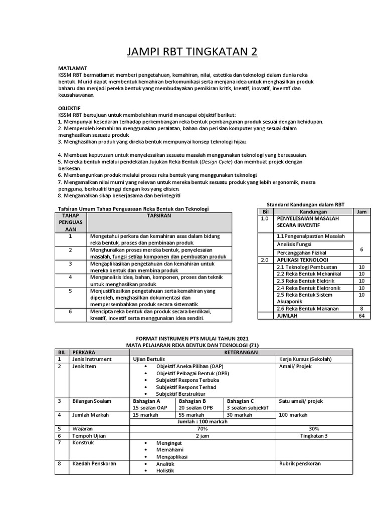 Program Jana Minda Perkasa Ilmu RBT Tingkatan 2 | PDF