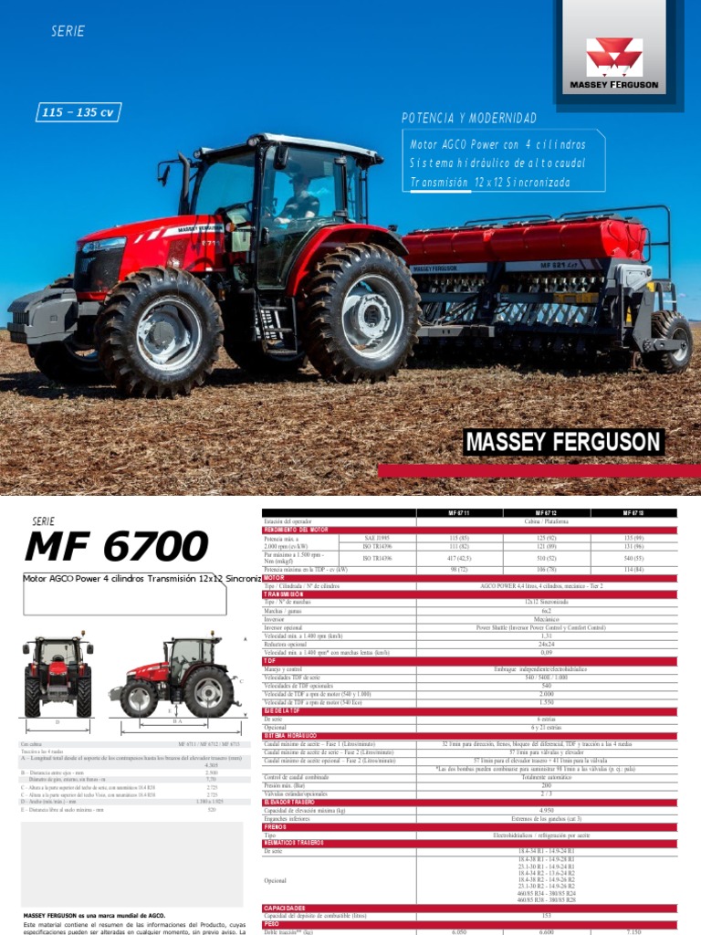 Serie MF 6700 | PDF | Ascensor | Estilos de carrocería